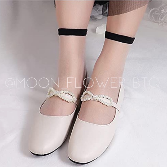 MoonFlowerBtq | Accessories | Sheer Mesh Transparent Nylon Socks Black ...